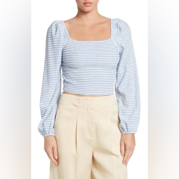 Sophie Rue | Tops | Sophie Rue Stripe Smocked Top | Poshmark